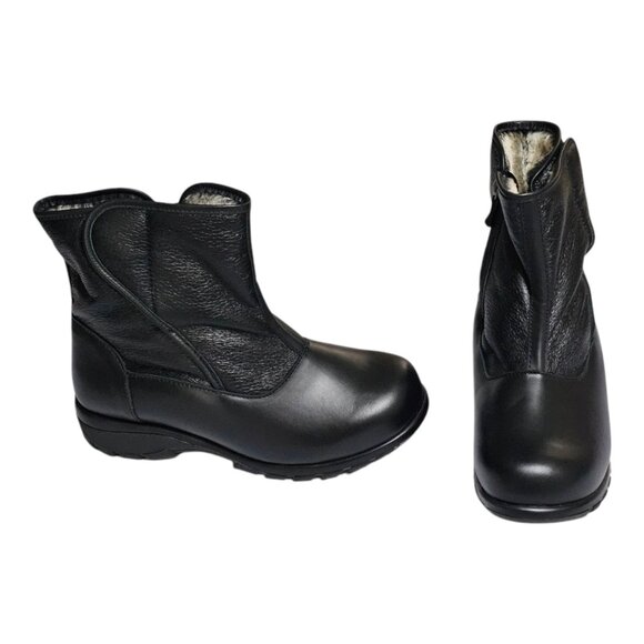 Clinic Extra | Shoes | Clinic Extra Claire Fur Lined Black Leather ...